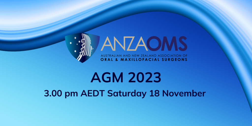ANZAOMS AGM 2023 - ANZAOMS